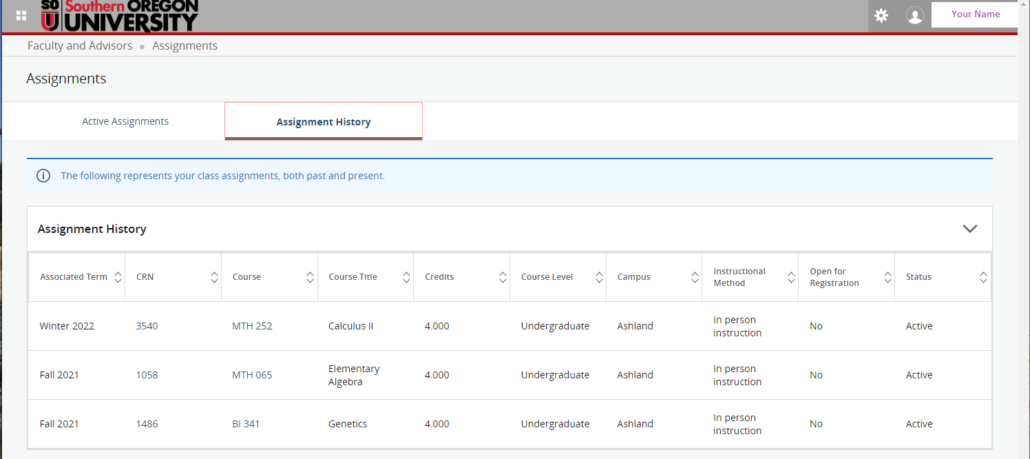 Banner Self-Service for Faculty and Advisors - Information Technology ...