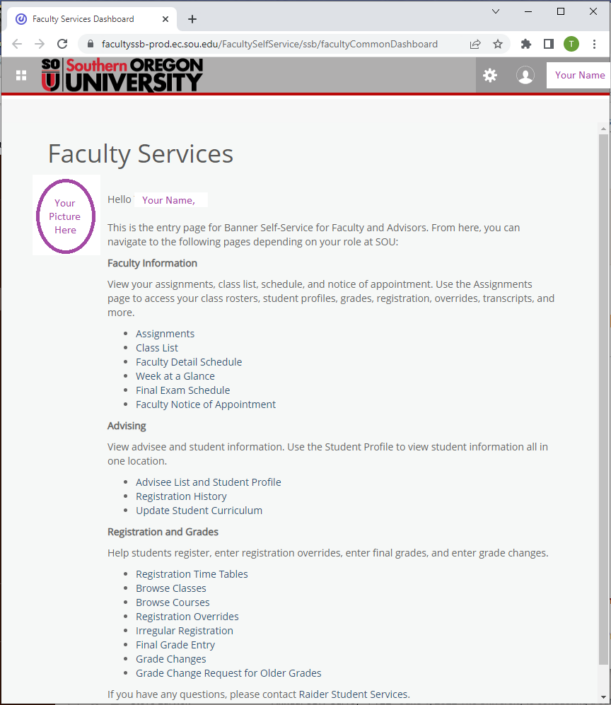 Banner Self-Service for Faculty and Advisors - Information Technology ...